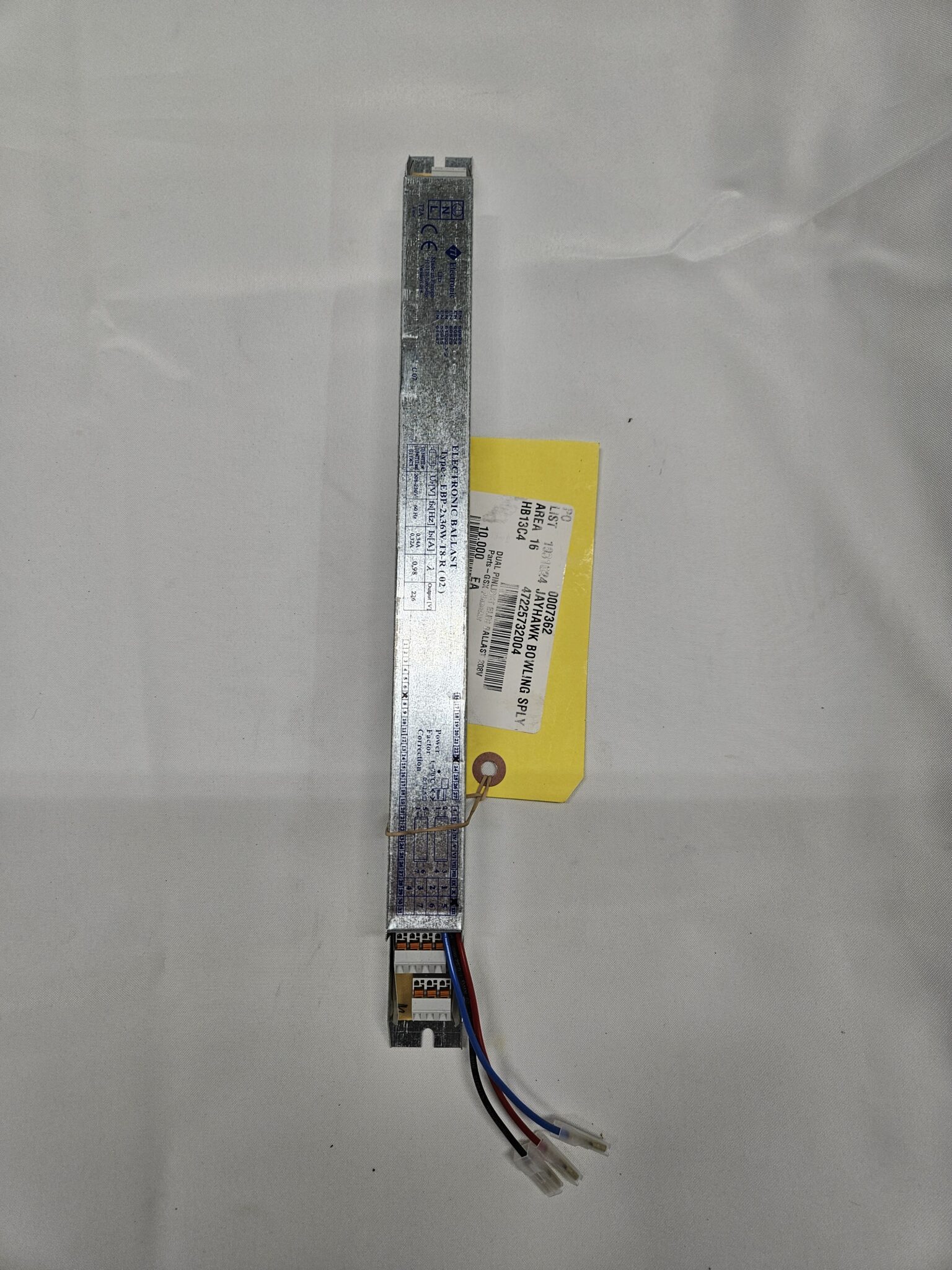 DUAL PINLIGHT ELEC BALLAST 208V 47-225732-004